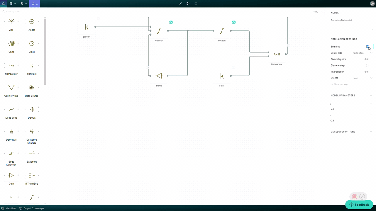 Collimator - Data driven design and simulation